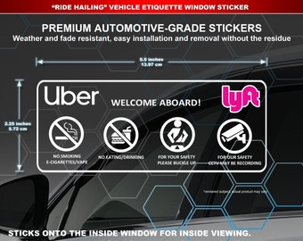 Uber Window Decal - Etsy