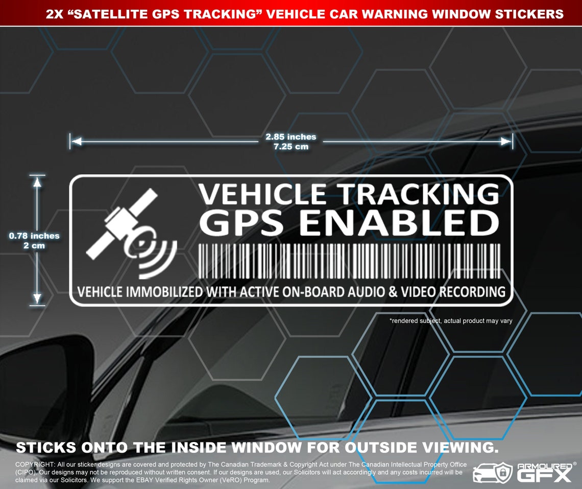 2x Satellite GPS Enabled Vehicle Car Alarm Security Window | Etsy