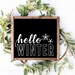 Hello Winter | Interchangeable Farmhouse Frame | Gift | Seasonal Decor ...