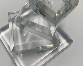 Clear Acrylic Display Bases - Etsy