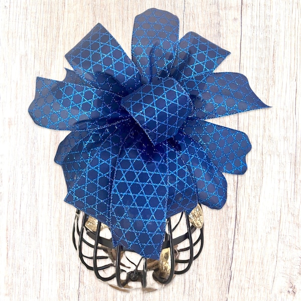 Royal Blue Star of David Bow - Etsy