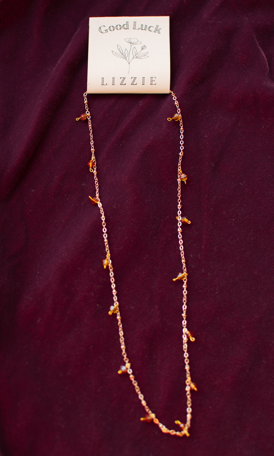 Hanging Bead Necklace - Etsy