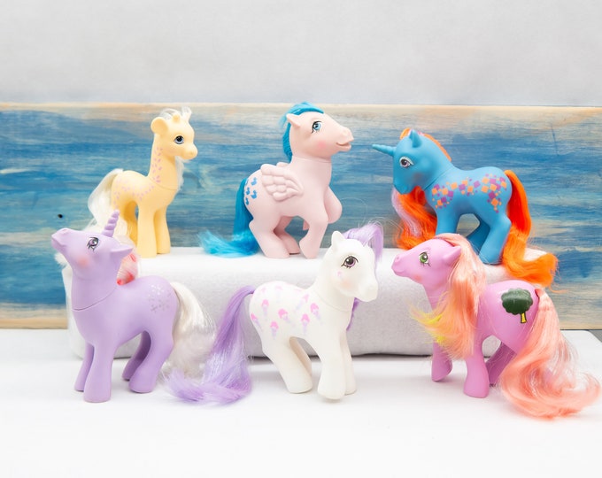 Vintage 1980s My Little Pony Generation One G1 Early Ponies Collection ...