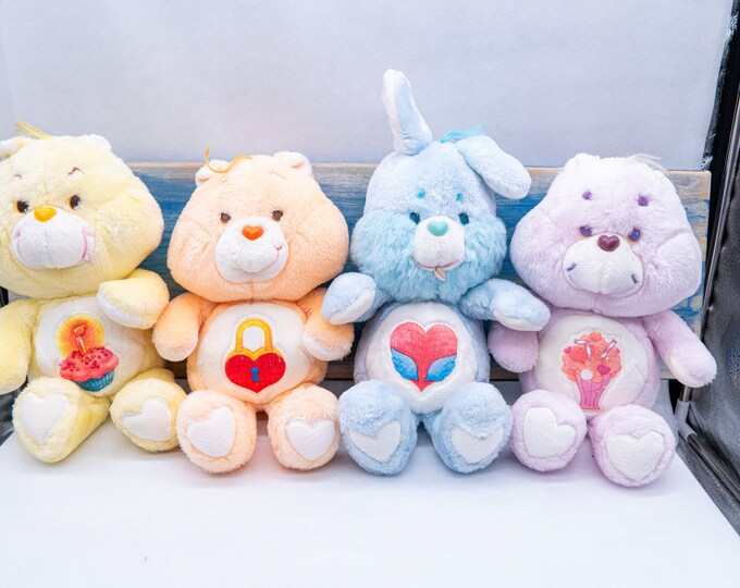 Vintage 1983 Care Bear™ & 1984 Care Bear Cousins™ Plush Animals by ...