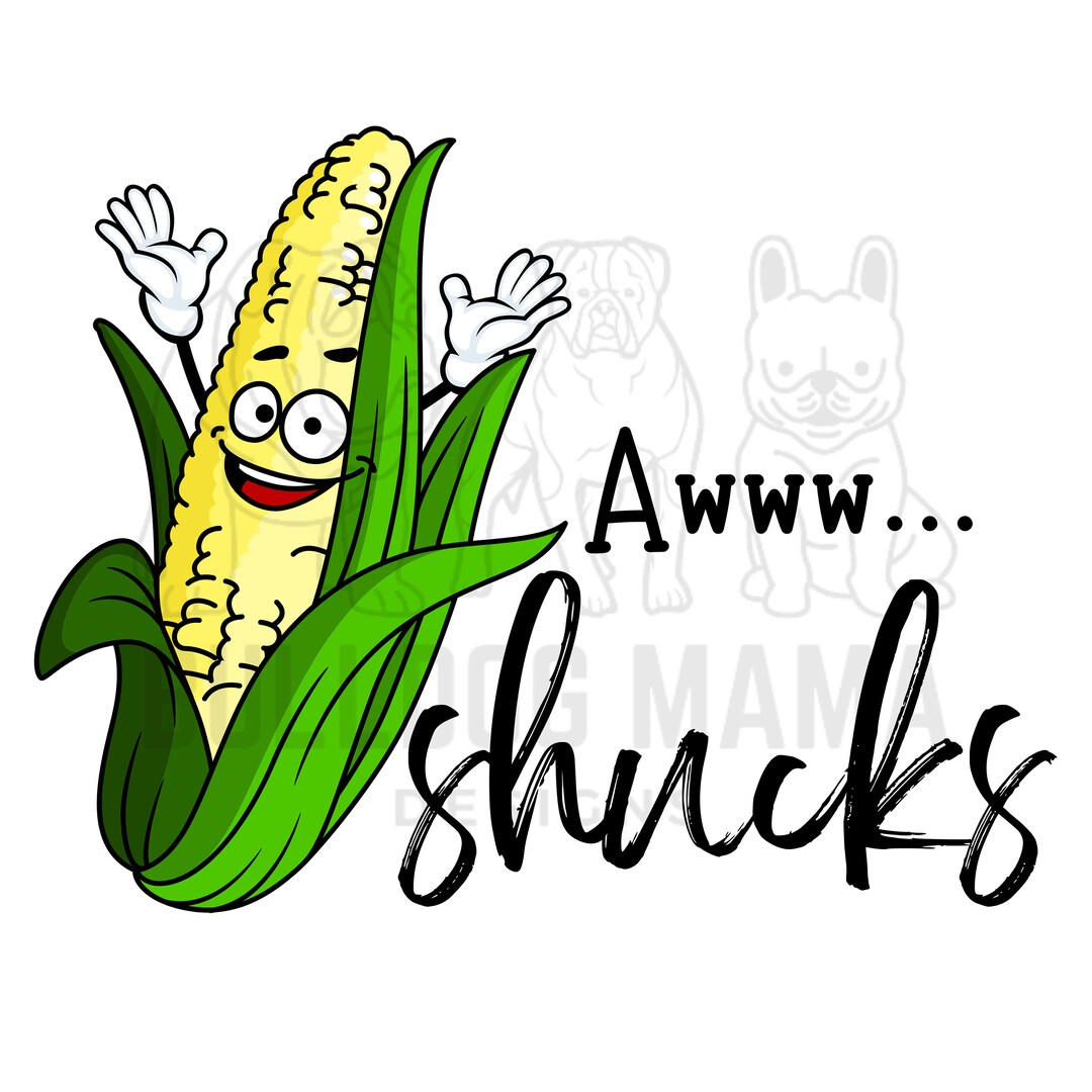 Awww Shucks / Corn / Kitchen Towel / Kitchen Chef Humor / Sublimation ...
