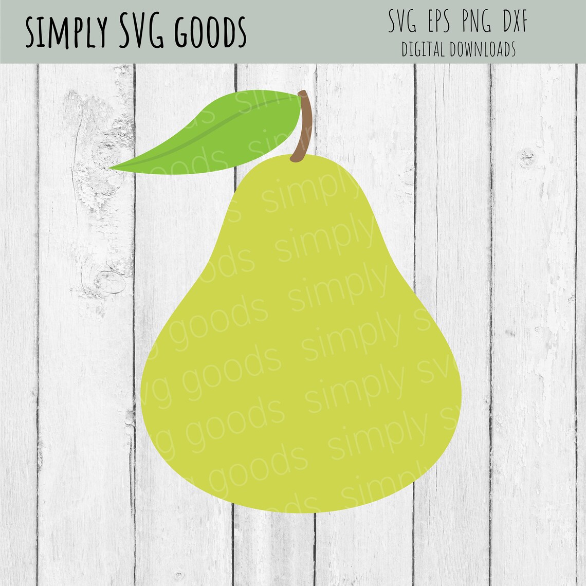 Pear Svg Dxf Png Eps Pear Fruit Fruits Fruit Salad Perfect - Etsy