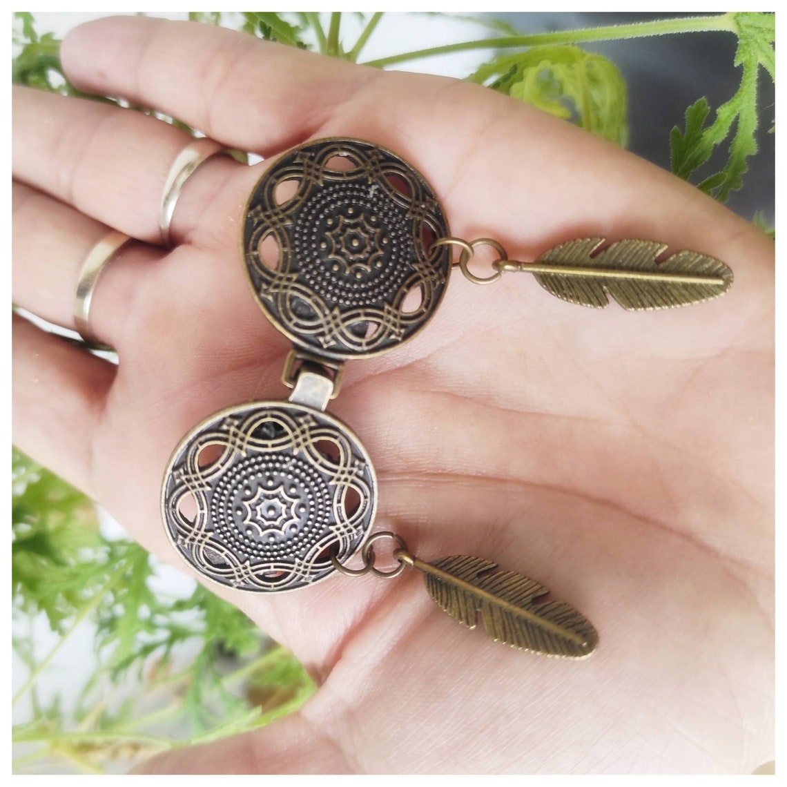 Sweater clip brooch boho clips for cardigan jacket clasp | Etsy