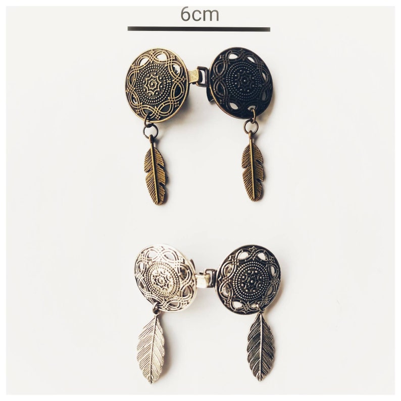 Sweater Clip Brooch Boho Clips for Cardigan Jacket Clasp - Etsy