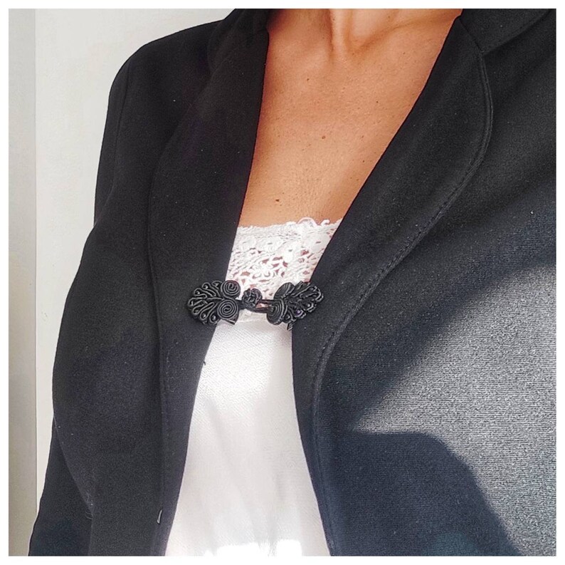 Sweater Guard Shawl Pin and Closure Chineese Frog Cardigan - Etsy