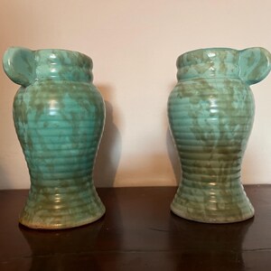 Pair of Art Deco Pottery Vases - Etsy