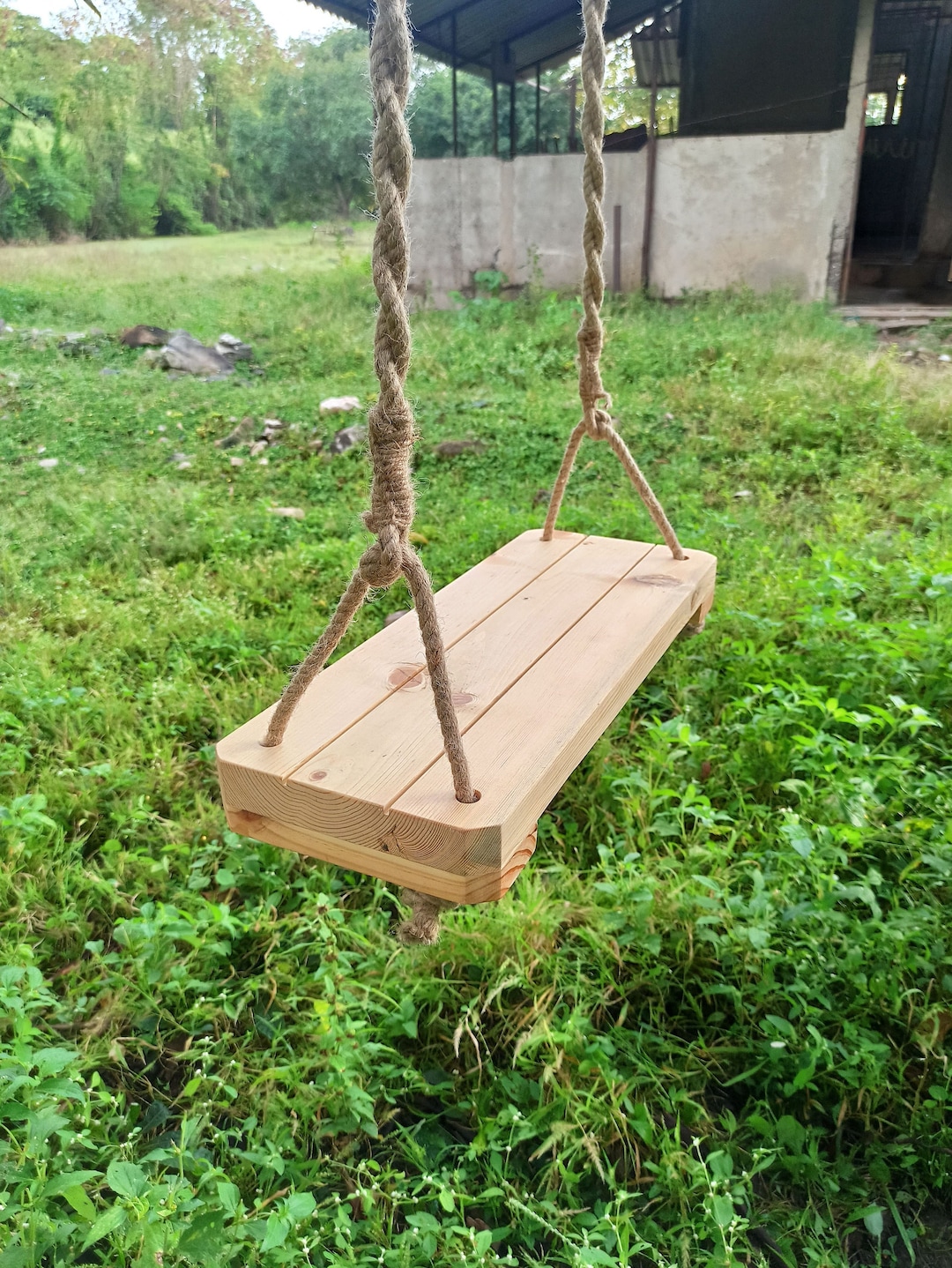 Handmade Outdoor Swing Wooden Swing Backyard Tree Swing - Etsy