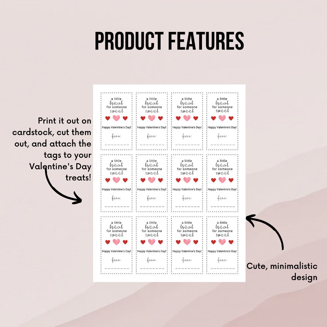 Valentine's Day Gift Treat Tags for Kids | Valentines Day Printable ...
