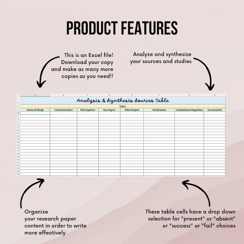 Literature Academic Review Research Paper Tracker Planner, Synthesize ...