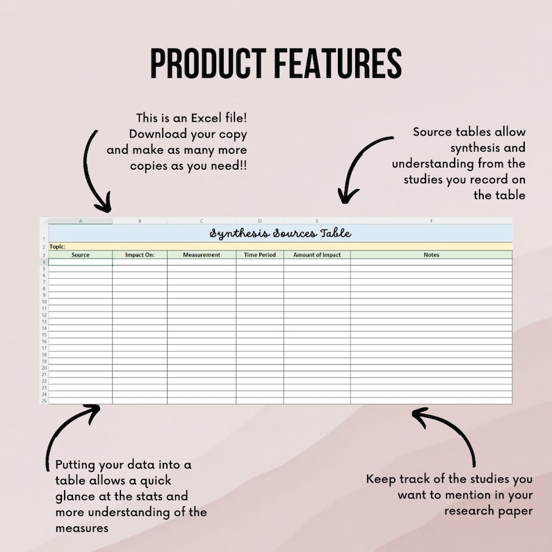 Literature Academic Review Research Paper Tracker Planner, Synthesize ...