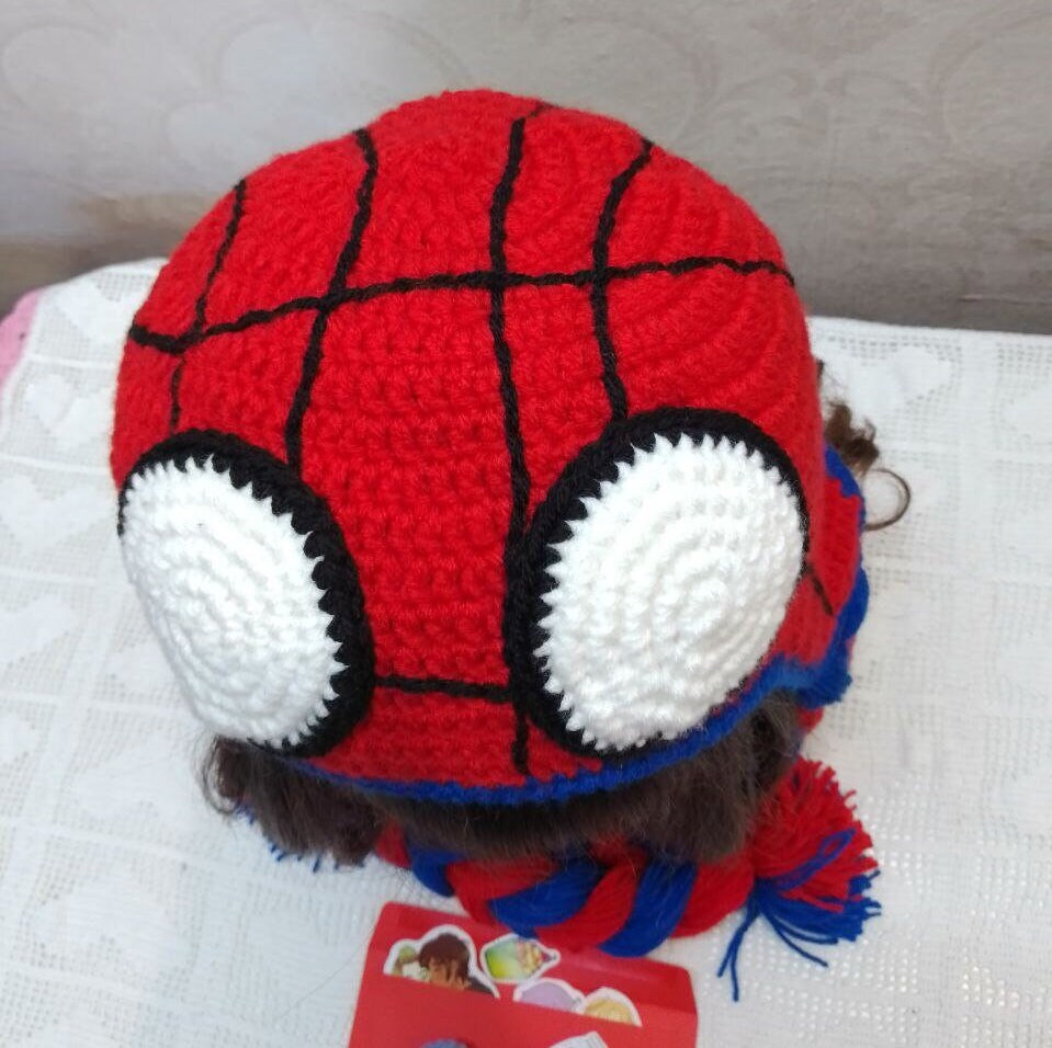 May Parker Spiderverse Spider Girl Crochet Hat - Etsy