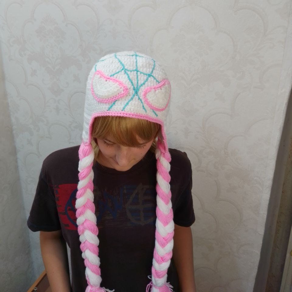Custom Spiderverse Crochet Hat - Etsy