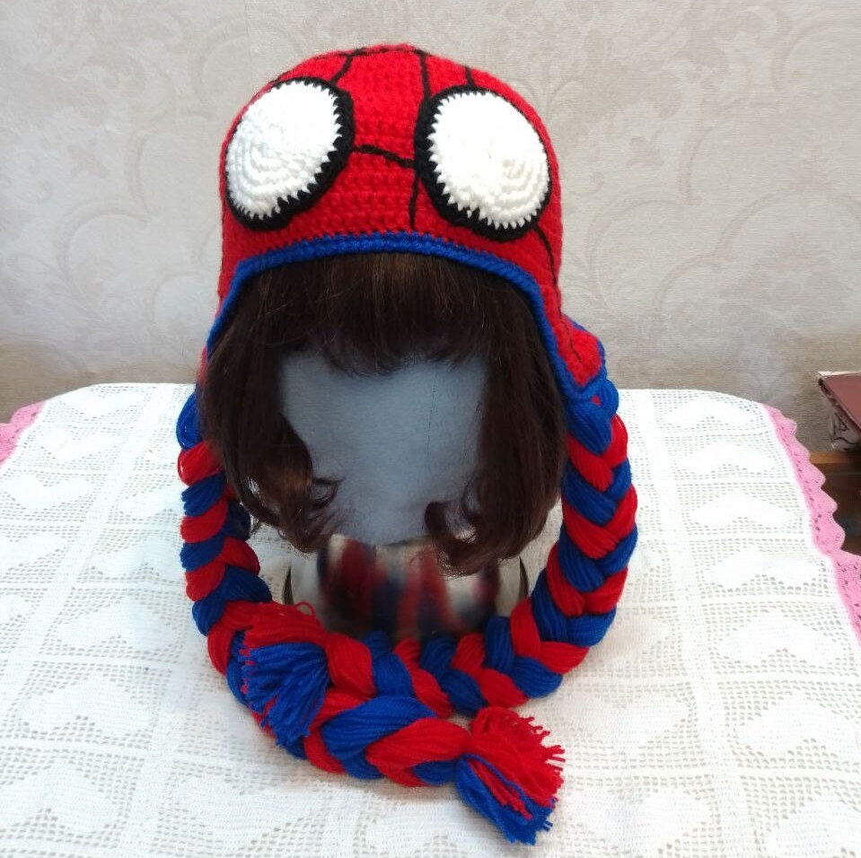 May Parker Spiderverse Spider Girl Crochet Hat - Etsy