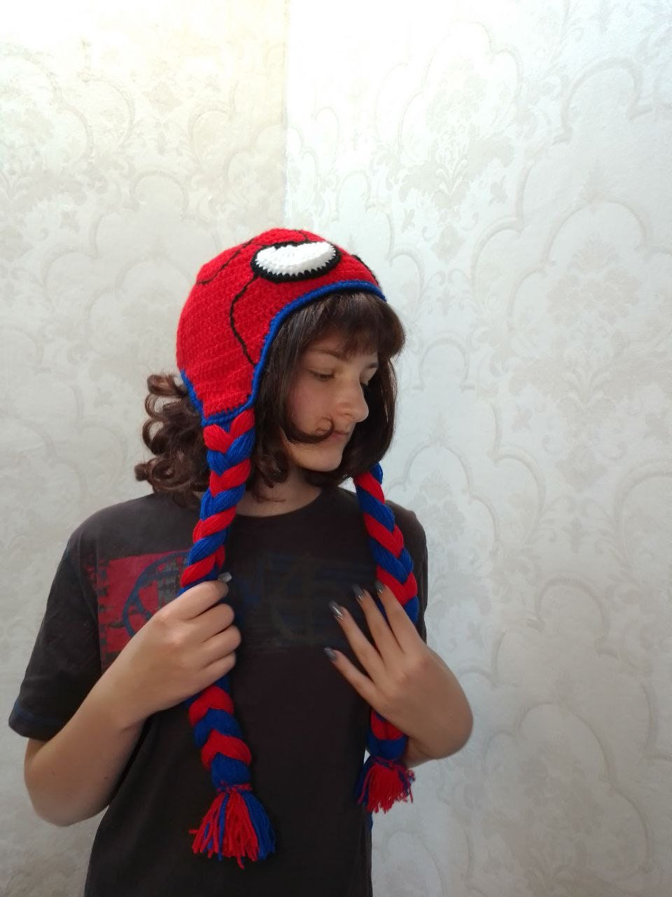 Custom Spiderverse Crochet Hat - Etsy