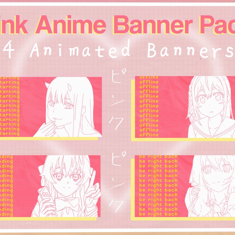 Anime Girl Banner - Etsy