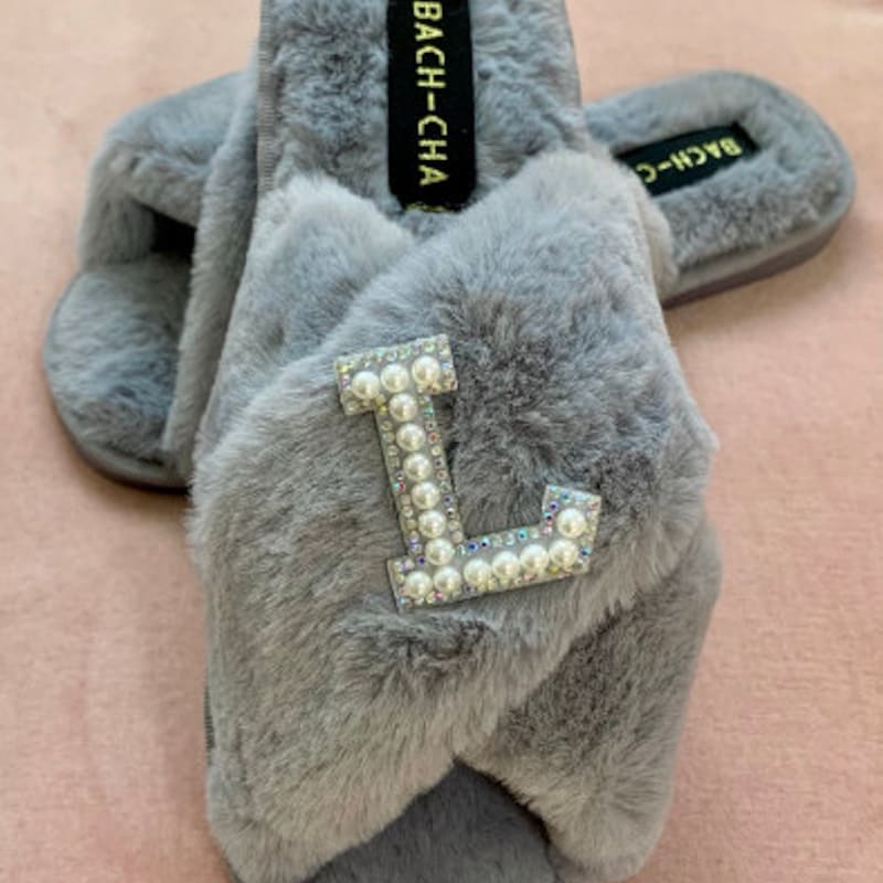 Slippers With Letters - Etsy