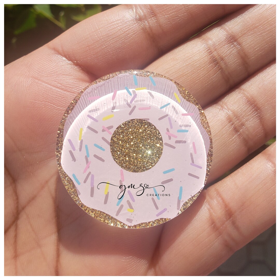 Pink Donut, Badgereel, Stethoscope ID Tag, Healthcare Worker - Etsy