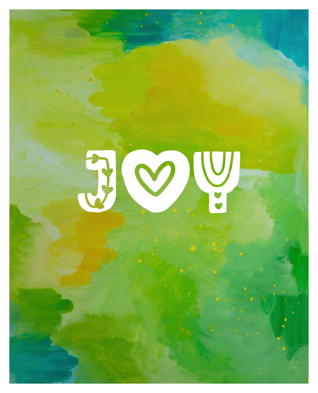 Joy Art Print Positive Words Work From Home Joy to the - Etsy