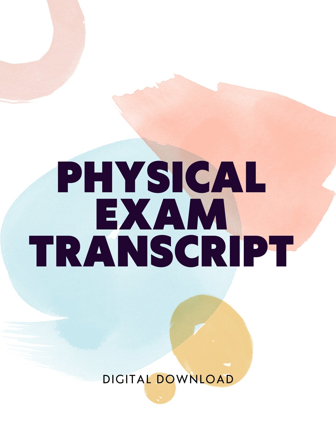 Physical Exam Transcript - What to Say and Do in a Complete Physical ...