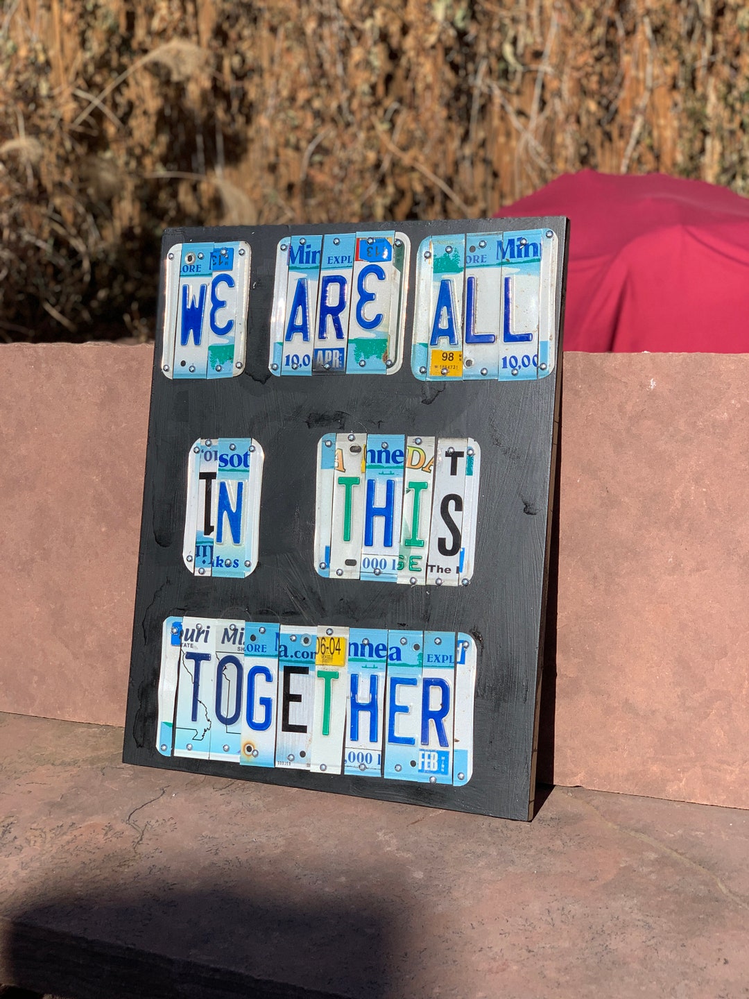 Custom License Plate Art by Sharon - Etsy