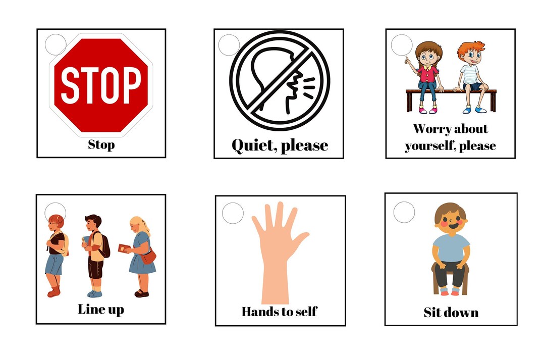 Lower Elementary Teacher Visuals for Lanyard PRINTABLE - Etsy