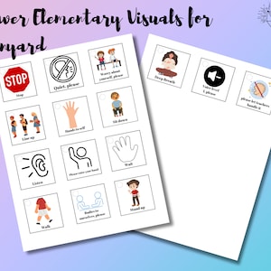 Lower Elementary Teacher Visuals for Lanyard - PRINTABLE - Etsy
