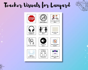 Visuals for Lanyard Special Education Visuals - Etsy