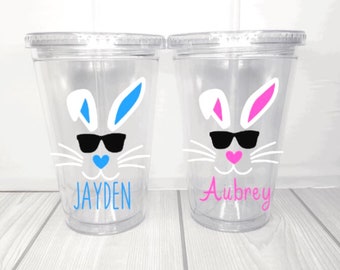 Personalized Hip Easter Bunny Party Cups Kids Easter Cup | Etsy
