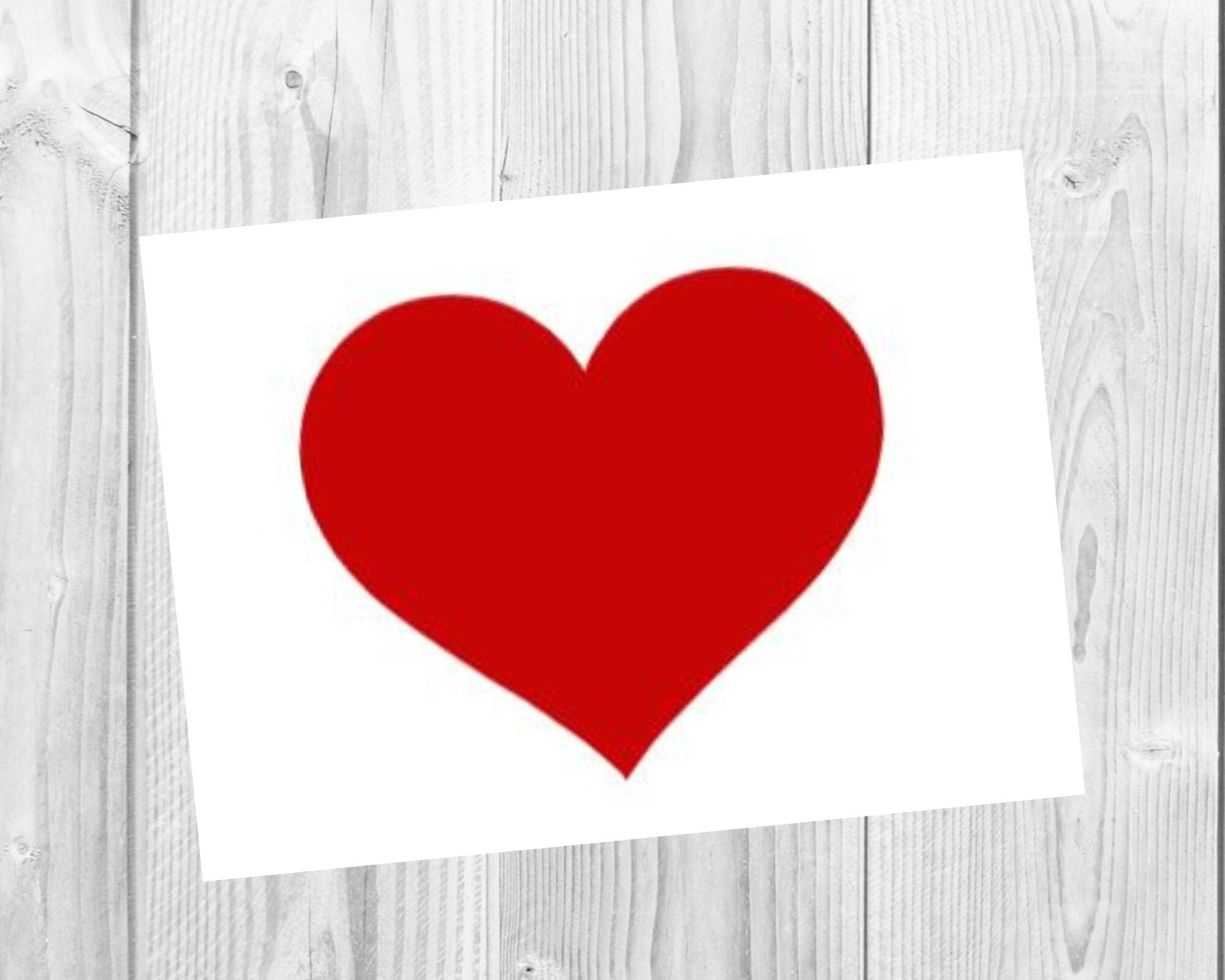 Heart Vinyl Decal Heart Sticker Valentine Decal Tumbler - Etsy