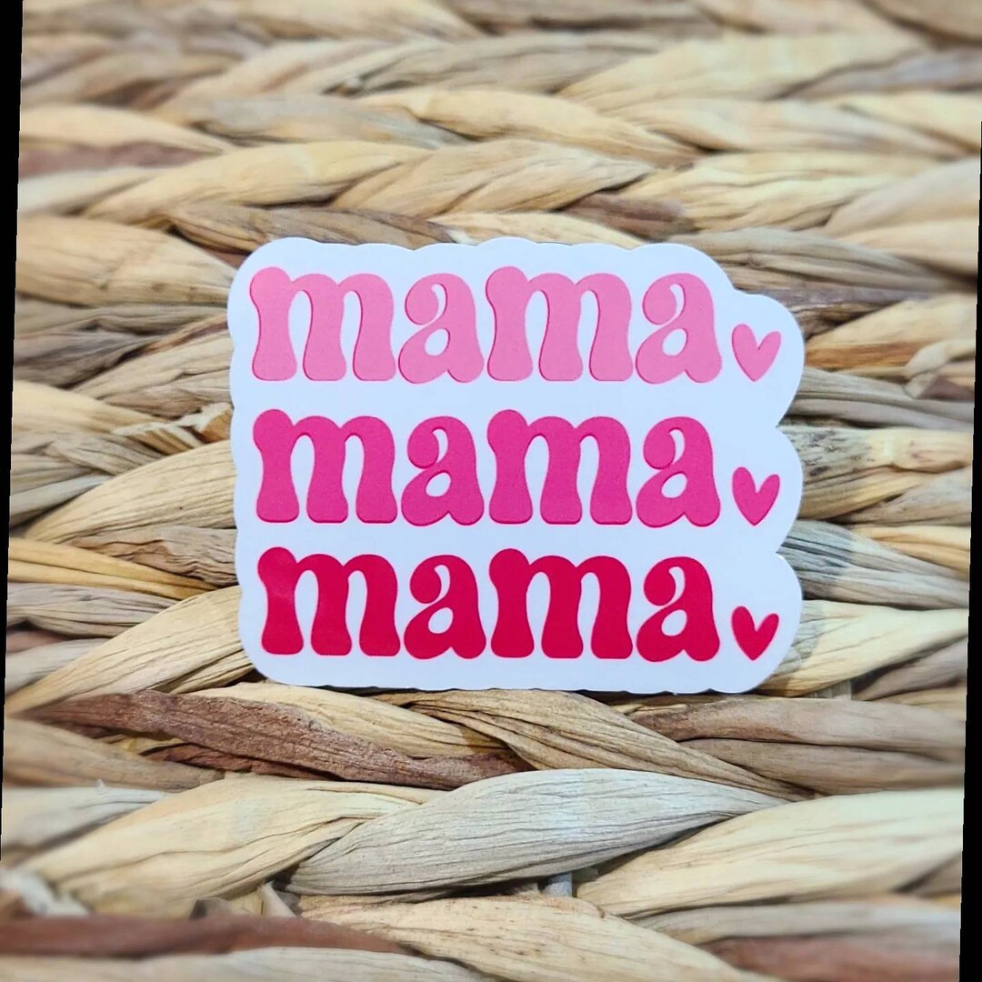 Retro Mama Peel and Stick Sticker Mom Life Mama Sticker Mom Sticker ...