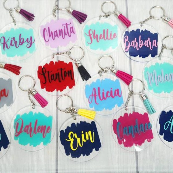 Monogram Keychain - Etsy