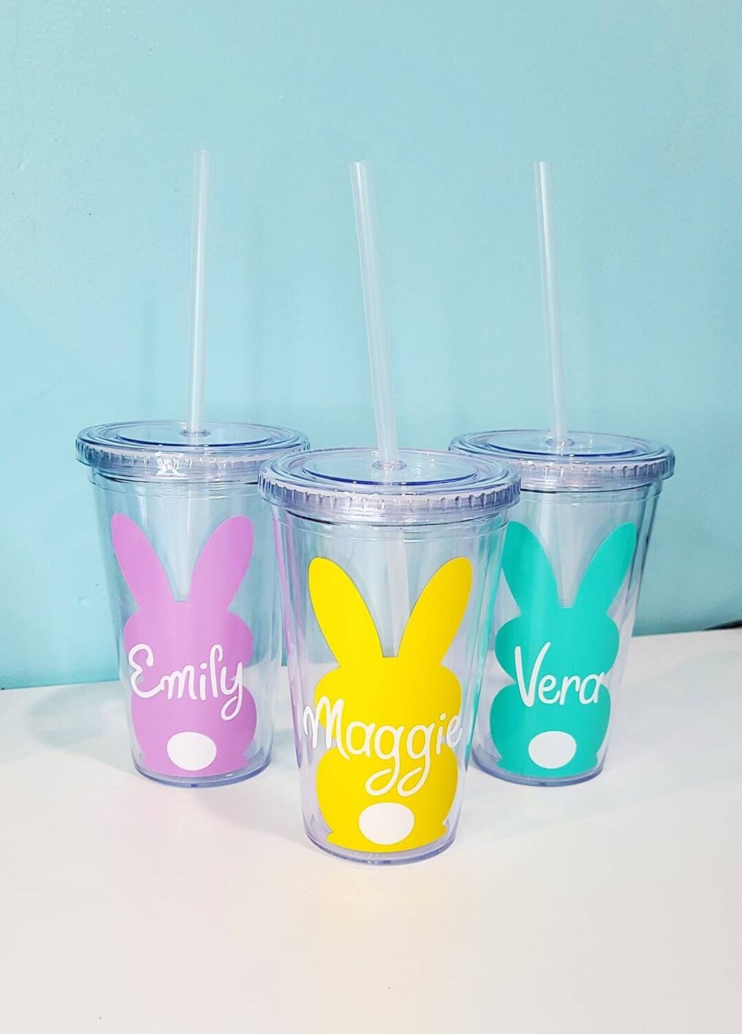Personalized Easter Bunny Tail Tumbler Easter Bunny Tumblers Easter ...