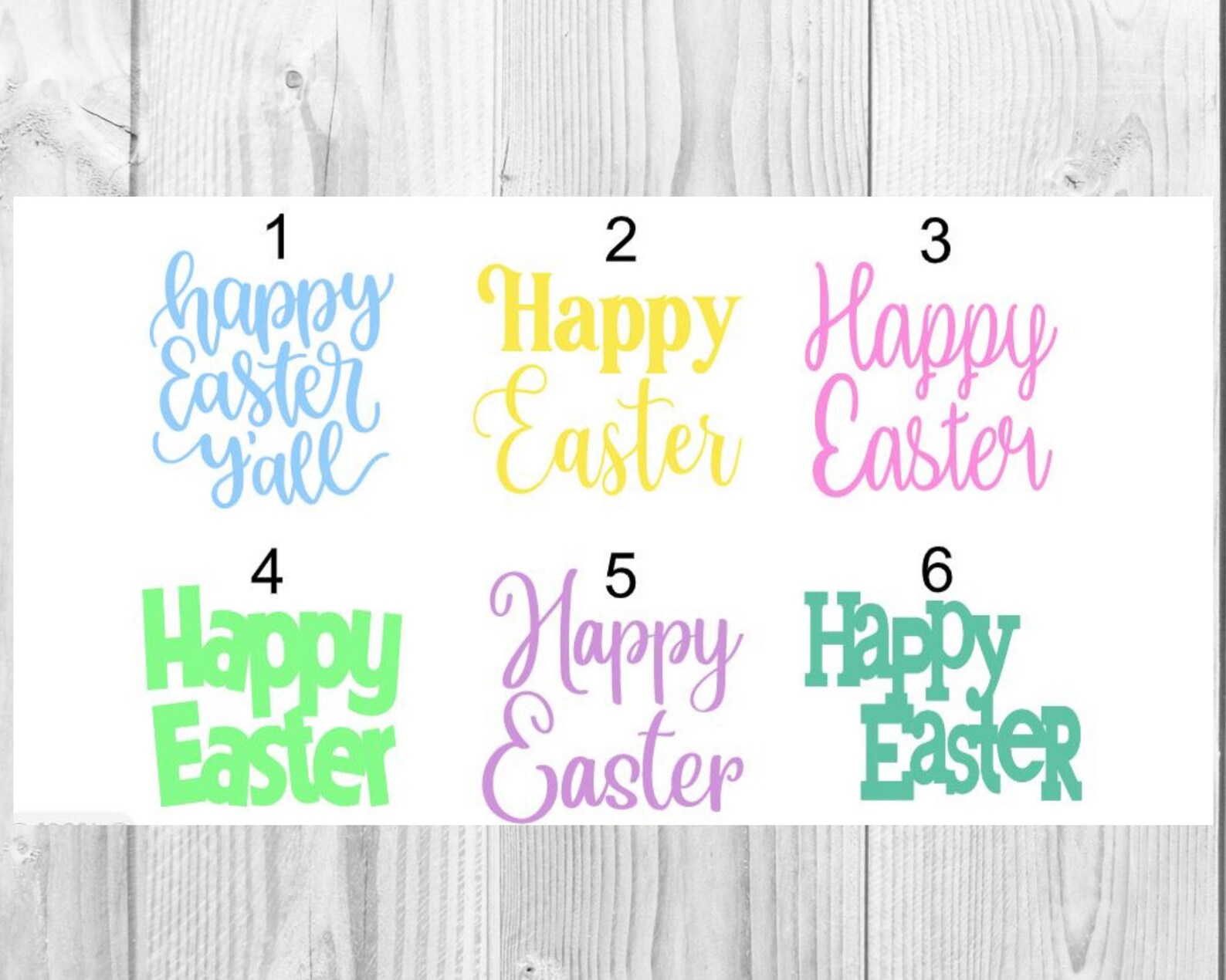 Happy Easter Vinyl Decal Easter Decal Happy Easter Label | Etsy
