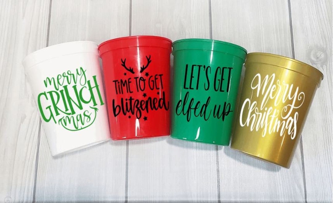 Christmas Party Cups Holiday Party Cups Christmas Party Cups Christmas ...
