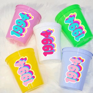 1994 Party Cups, Vintage 1994, 30th Birthday Party Cups, 30th Birthday ...