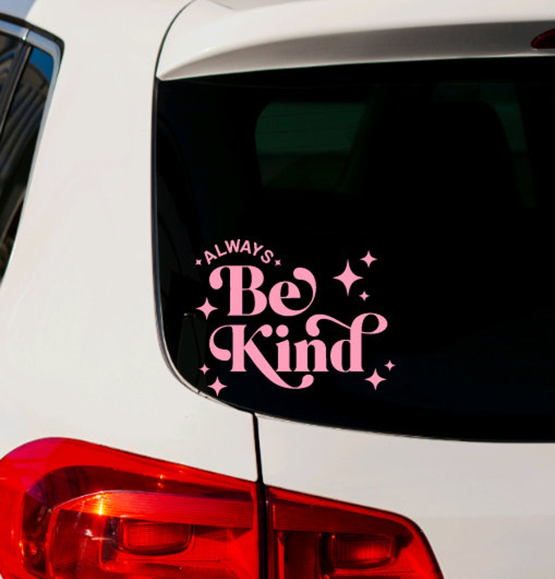 Always Be Kind Vinyl Decal, Retro Be Kind Sticker, Positivity, Car ...