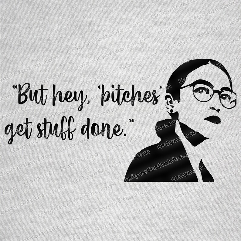 AOC Bitches Get Stuff Done Sublimation PNG & SVG Graphics - Etsy