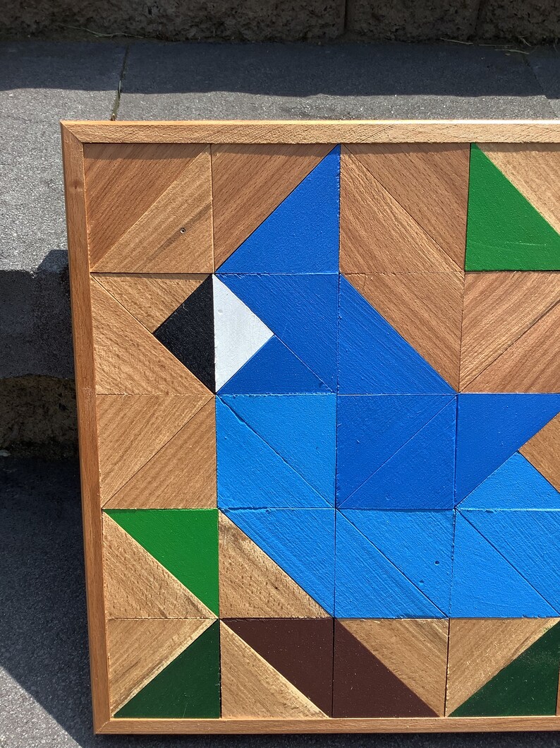 Blue Jay Wood Wall Hanging, Bluejay Barn Quilt - Etsy