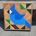 Blue Jay Wood Wall Hanging, Bluejay Barn Quilt - Etsy