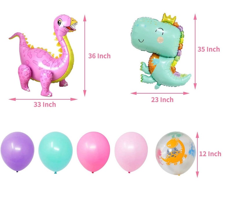 Girl Dino Kit Decoration Girl Dinosaur Party Decorations - Etsy