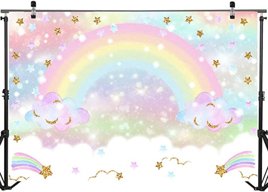 She is Magic That One Backdrop, She is Magic, Pastel Rainbow Backdrop ...