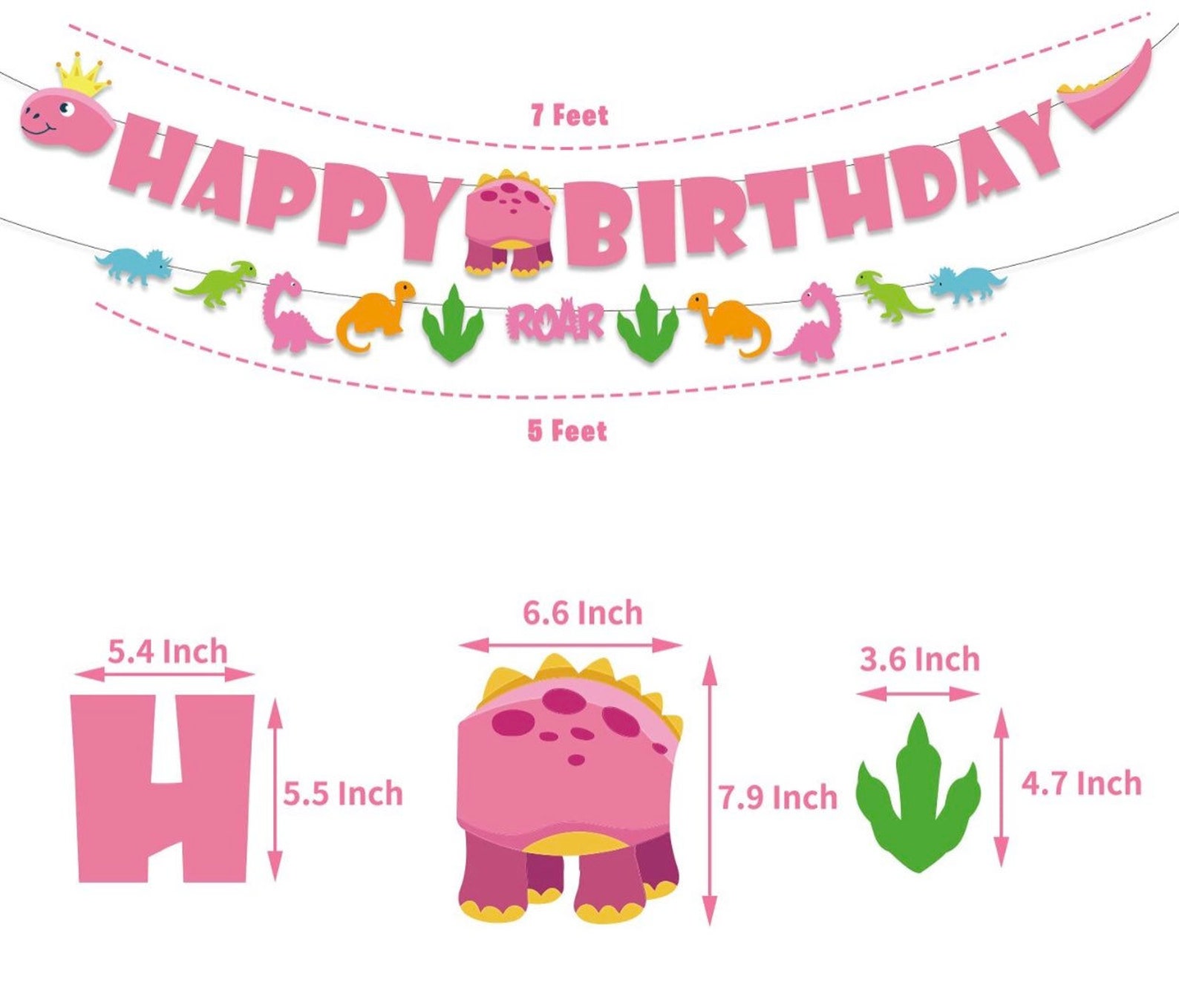 Girl Dino Kit Decoration Girl Dinosaur Party Decorations - Etsy