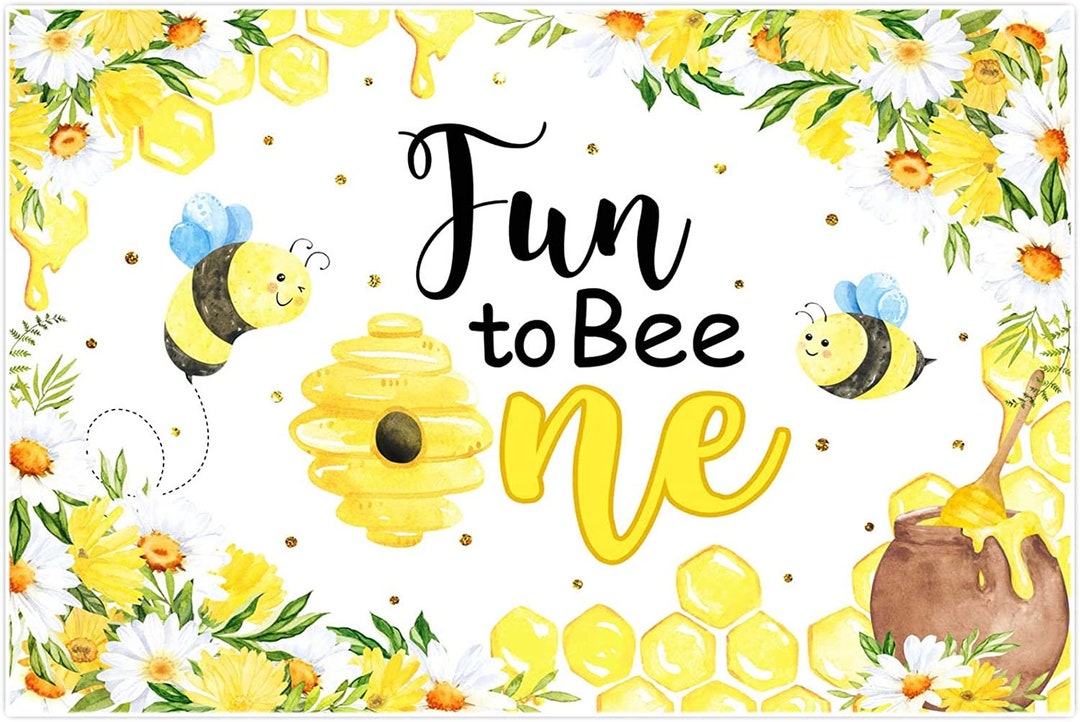 Fun to Bee One Backdrop Bee Backdrop Bee Party Bee Bumble - Etsy