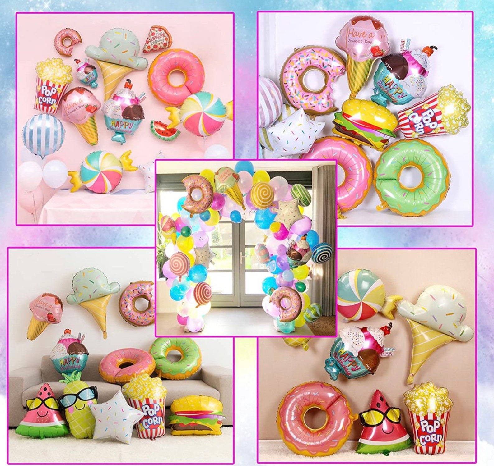 Ice Cream Party Balloons Ice Cream Birthday Ice Cream Party - Etsy