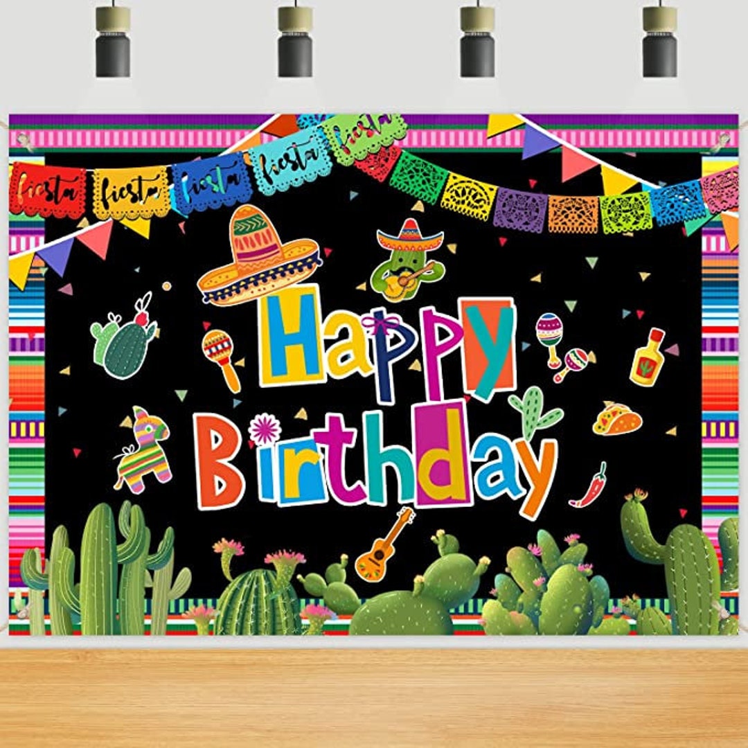 Fiesta Backdrop, 1st Fiesta Birthday, 1st Fiesta Backdrop, My First ...