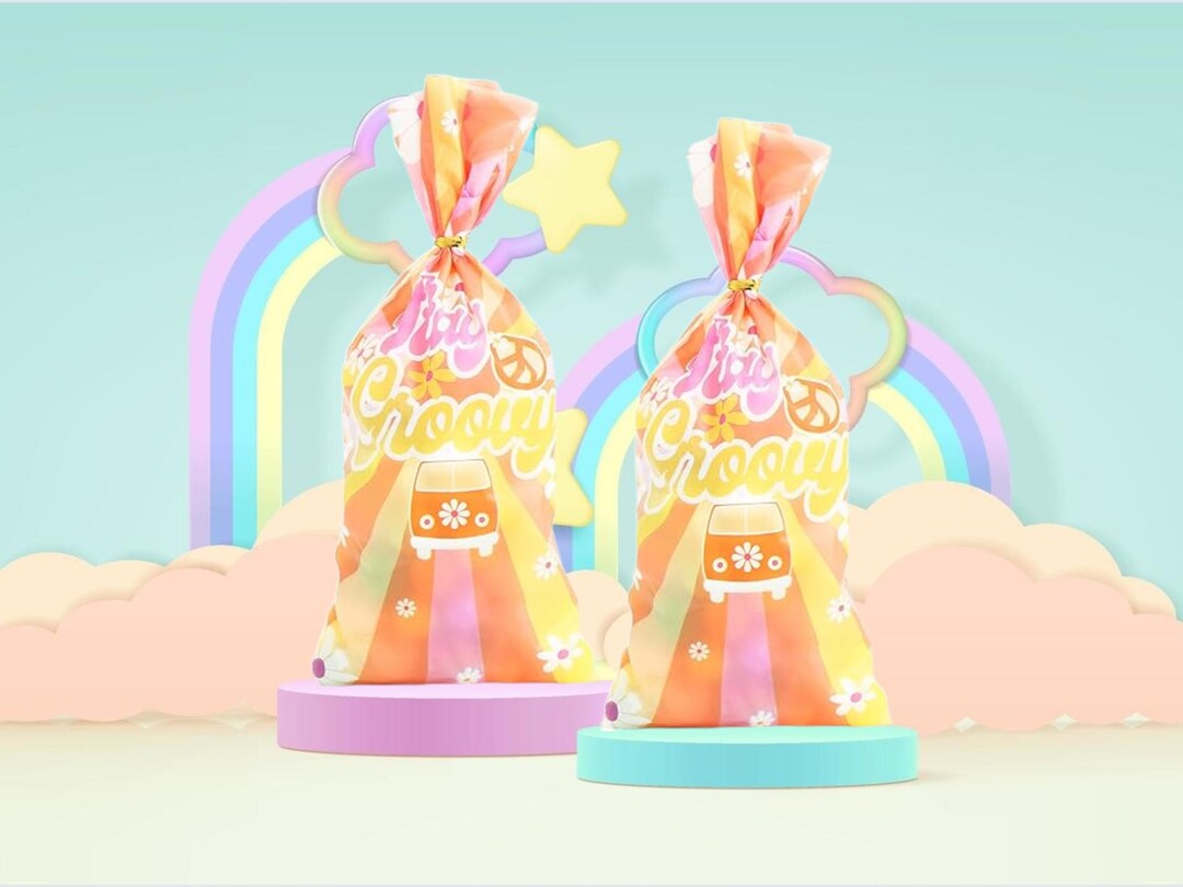 Groovy Treat Bags, Groovy Party, Groovy Birthday, Two Groovy Treat Bags ...